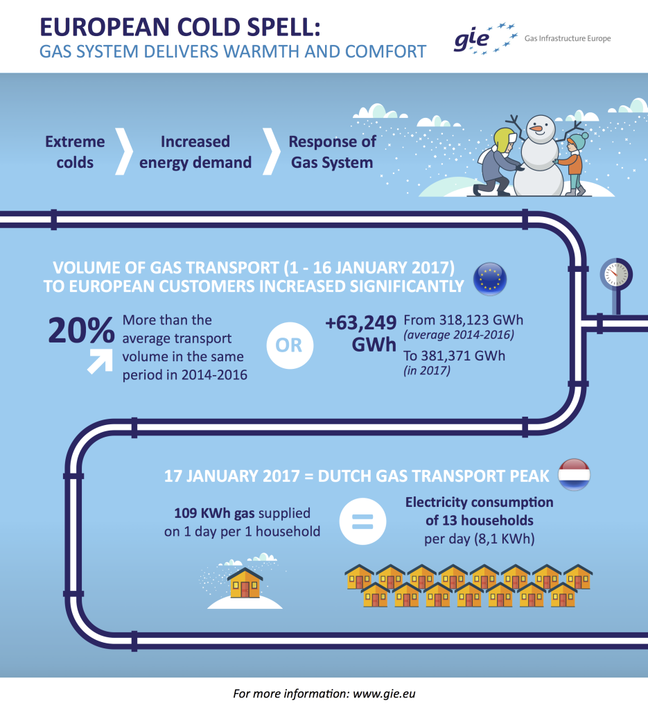 European cold spell: Gas system delivers warmth and comfort | Euractiv