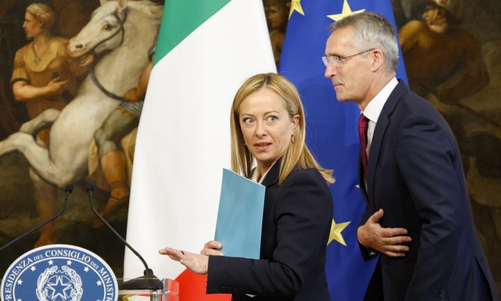 NATO pressure omitted in PM office statement after Meloni-Stoltenberg ...