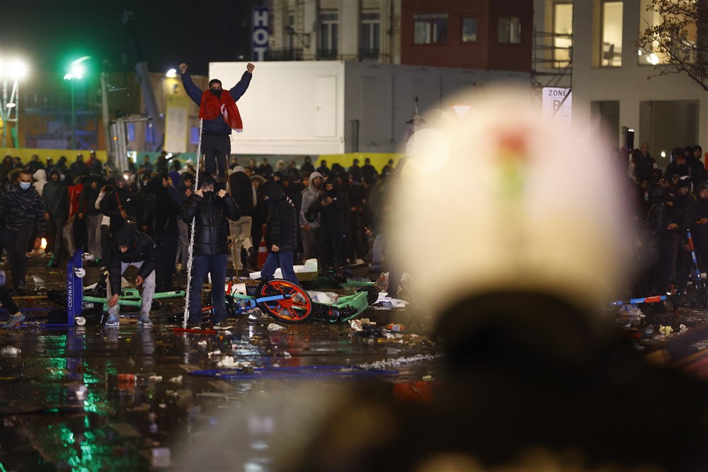 Twelve detained after Belgium-Morocco World Cup riots in Brussels ...